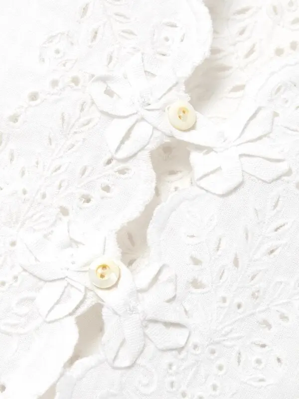 BODE Belvoir Broderie Anglaise Linen Top