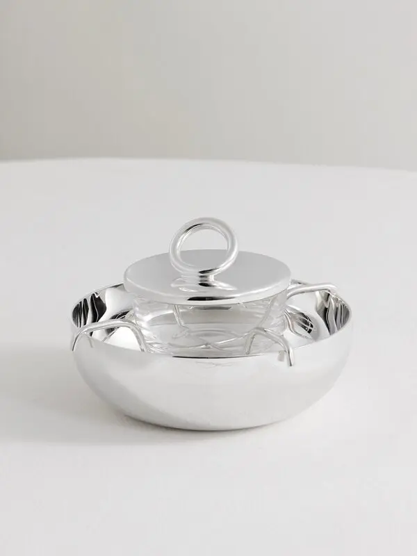 Christofle Vertigo -plated Caviar Serving Set - Silver