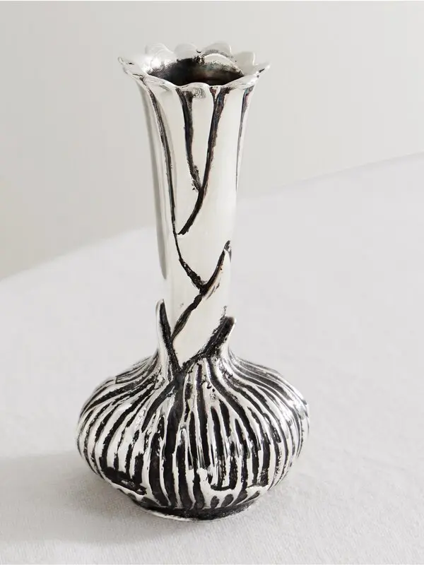 Christofle Onion -plated Vase