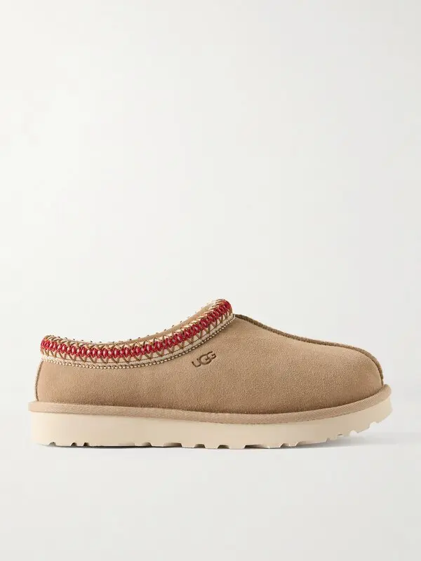 UGG Tasman Wool-blend Fleece-lined Slippers - Neutrals