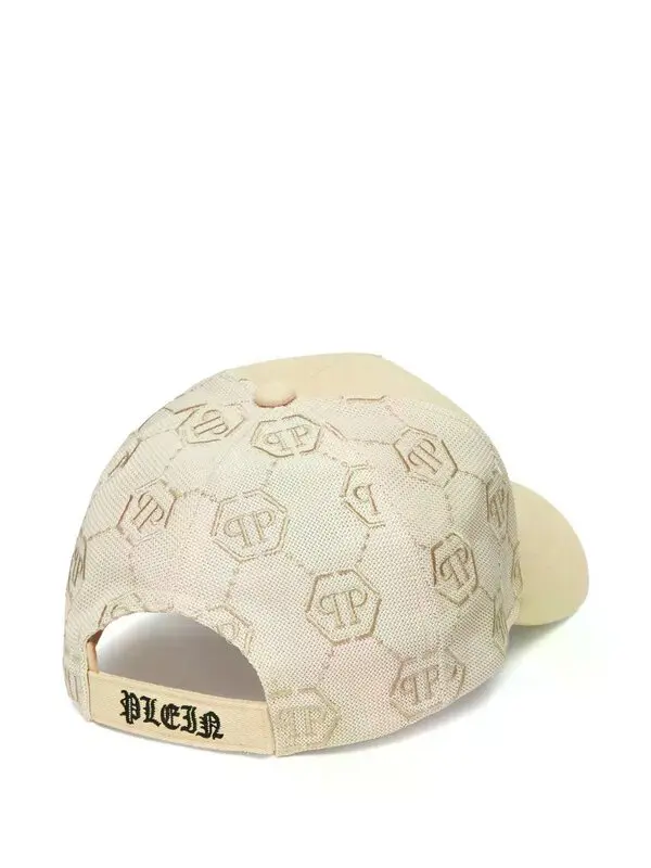 Philipp Plein Hexagon Monogram Baseball Cap - Neutrals