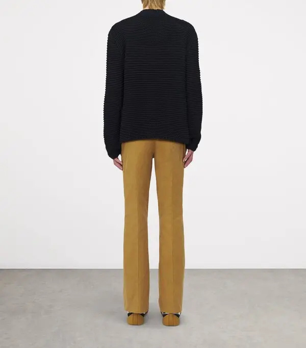 Alexander McQueen Cotton Logo Sweater - Black