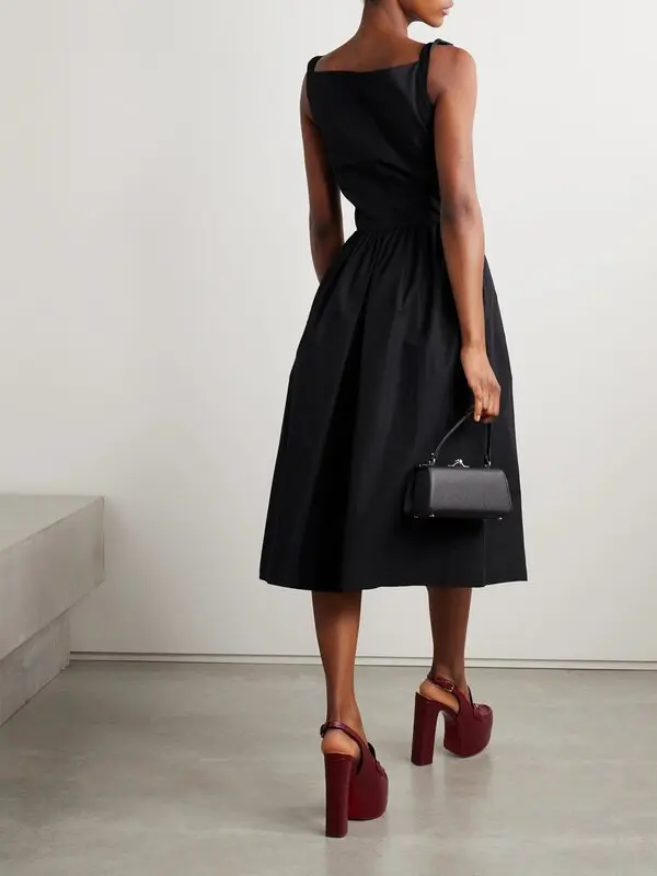 VIVIENNE WESTWOOD Sunday Gathered Midi Dress - Black