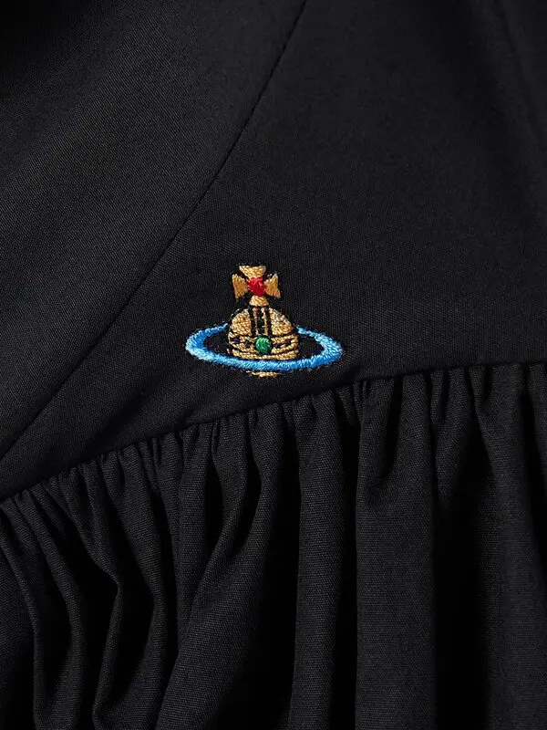 VIVIENNE WESTWOOD Sunday Gathered Midi Dress - Black