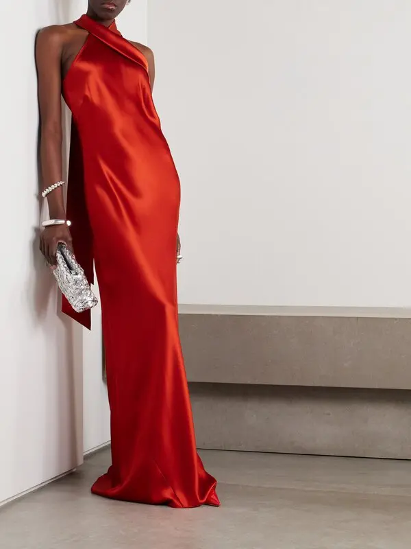Galvan Pandora Satin Gown