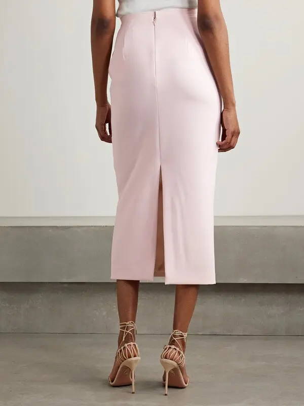 Sabina Bilenko Crepe Midi Pencil Skirt
