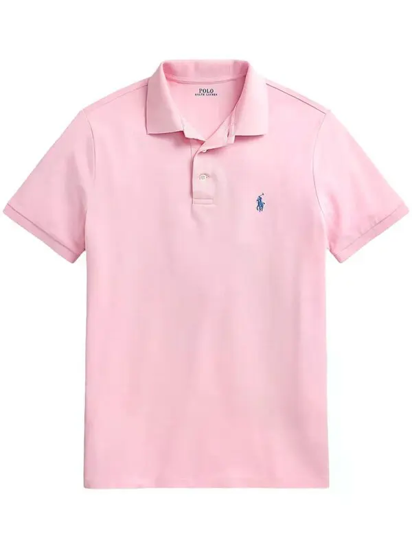 Polo Ralph Lauren Embroidered-logo Polo Shirt - Pink
