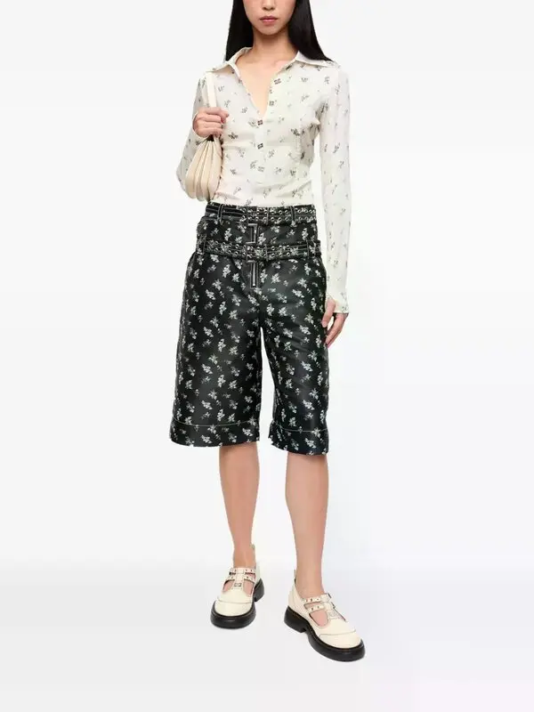 GANNI Floral-print Shorts