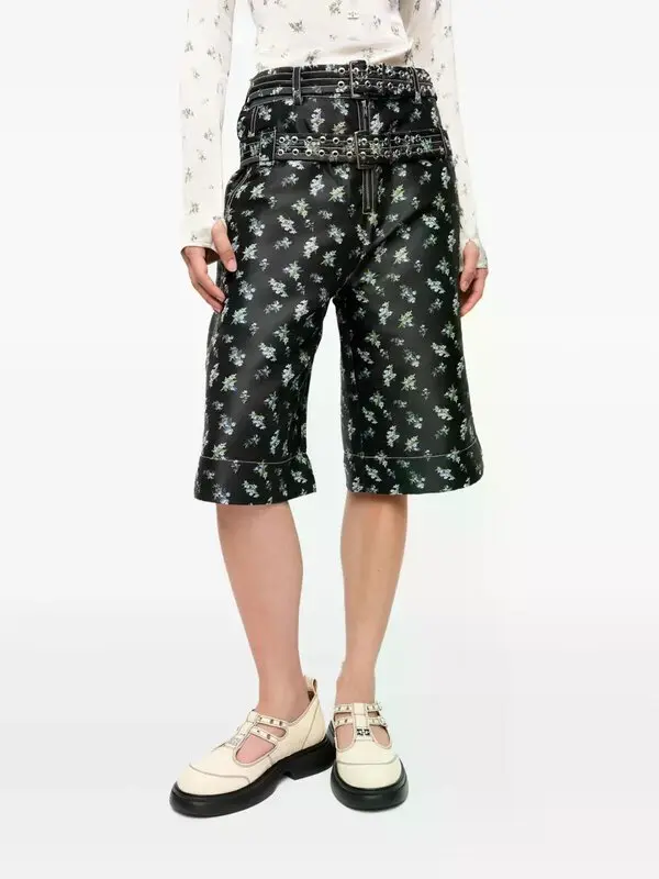 GANNI Floral-print Shorts