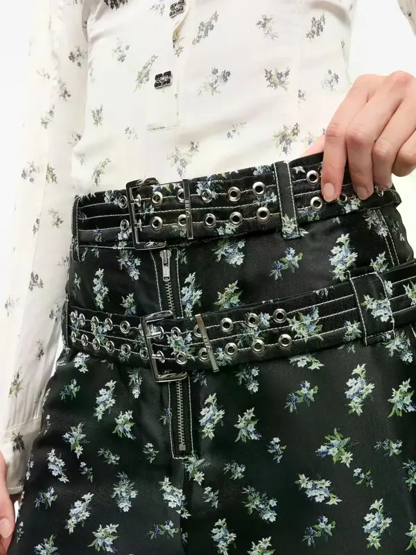GANNI Floral-print Shorts