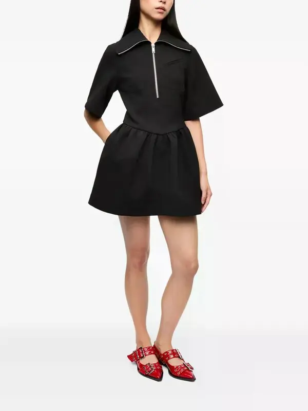 GANNI Zip-up Minidress