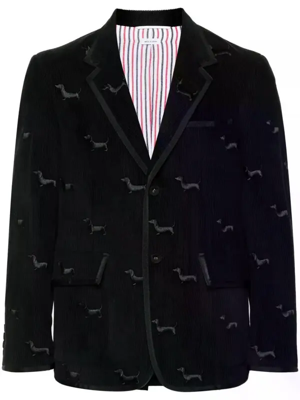Thom Browne Hector-motif Corduroy Blazer