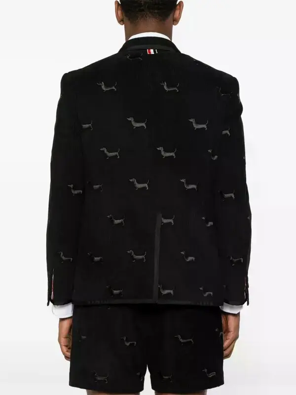 Thom Browne Hector-motif Corduroy Blazer