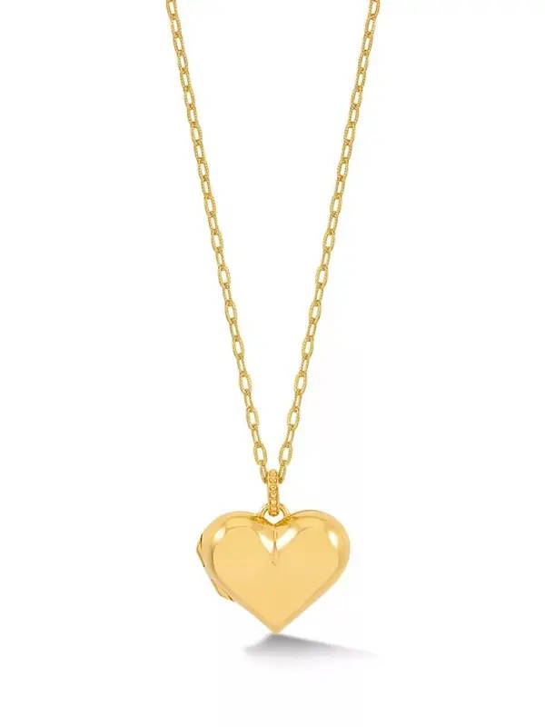 DOWER & HALL Heart Talisman Necklace - Gold