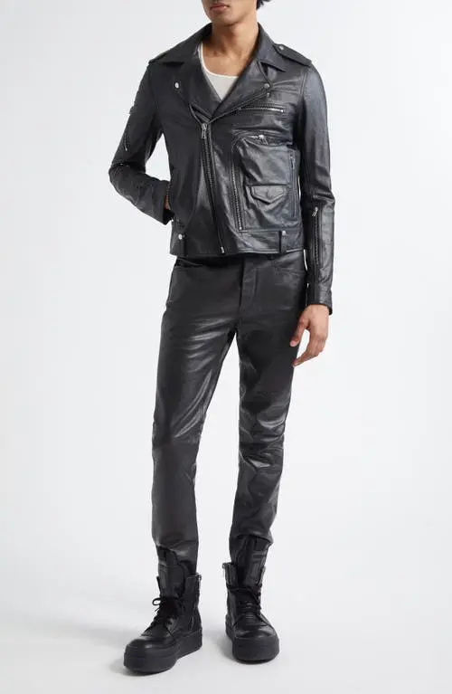 Rick Owens Hollywood Bauhaus Stooges Leather Jacket - Black