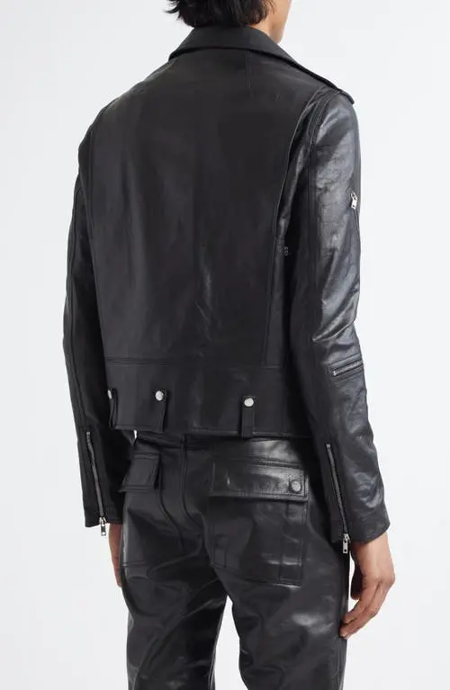 Rick Owens Hollywood Bauhaus Stooges Leather Jacket - Black