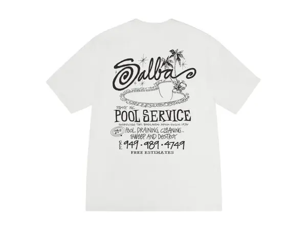 StÜssy Pool Service Pigment Dyed Tee Shirt