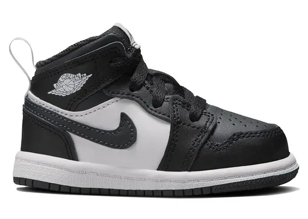 JORDAN 1 Mid Toe Sneakers - Black/summit White/off Noir