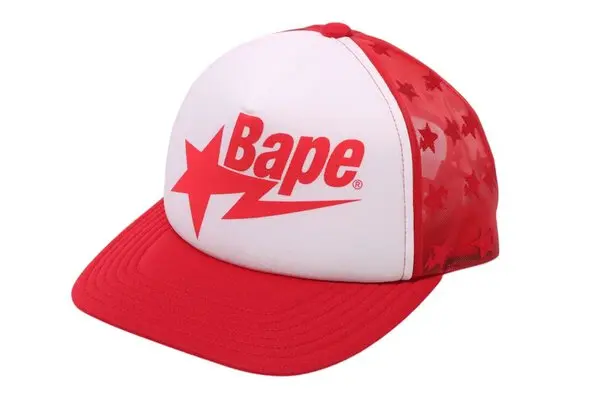 BAPE Sta Mesh Cap - Red