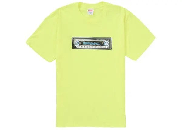 Supreme Receiver Tee Shirt - Fluorescent Yellow