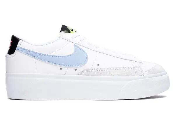 Nike Blazer Low Platform Sneakers - White/volt/black