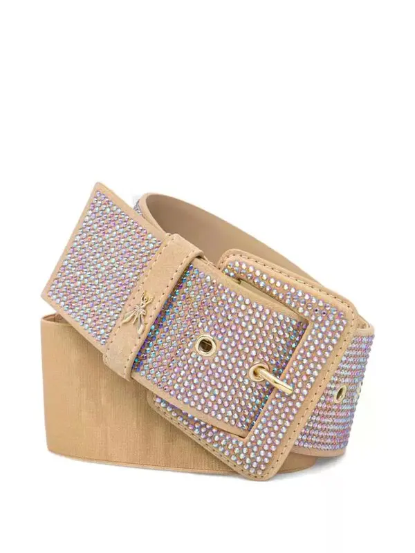 Patrizia Pepe Rhinestone-embellished Belt - Neutrals