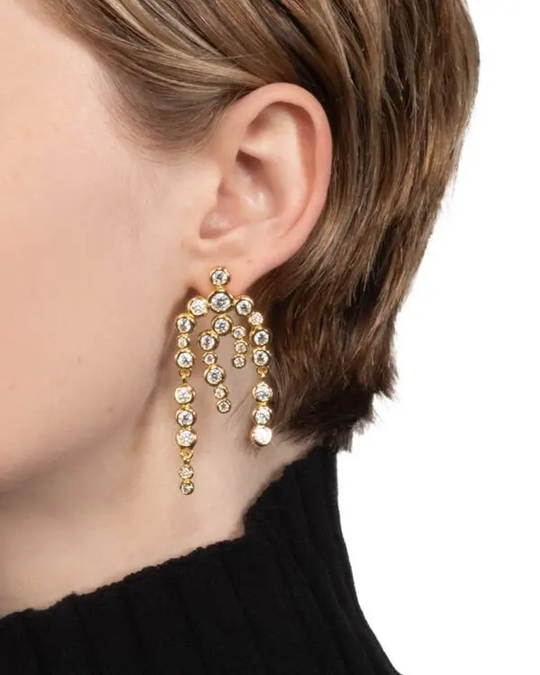 Alexis Bittar Asterales Chandelier Earrings - Gold