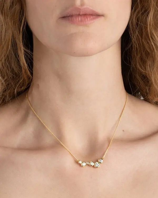 Alexis Bittar 14k Plated Constellation Chain Necklace - Gold