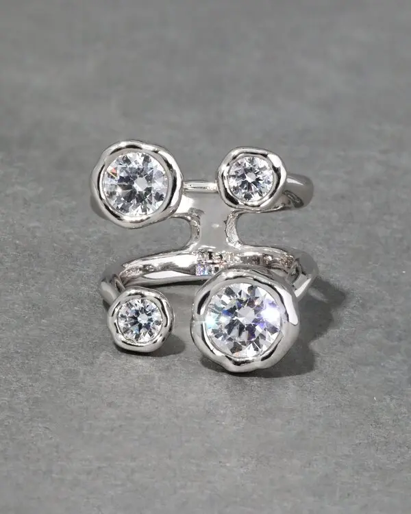 Alexis Bittar Asterales Open Ring - Silver