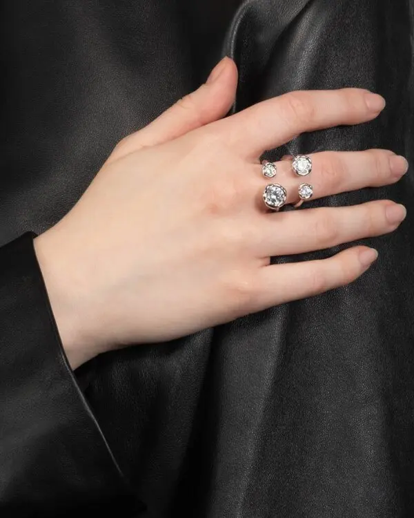 Alexis Bittar Asterales Open Ring - Silver