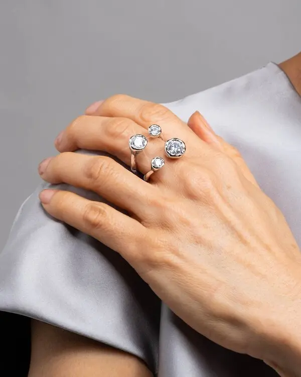 Alexis Bittar Asterales Open Ring - Silver
