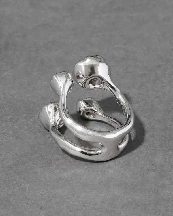 Alexis Bittar Asterales Open Ring - Silver