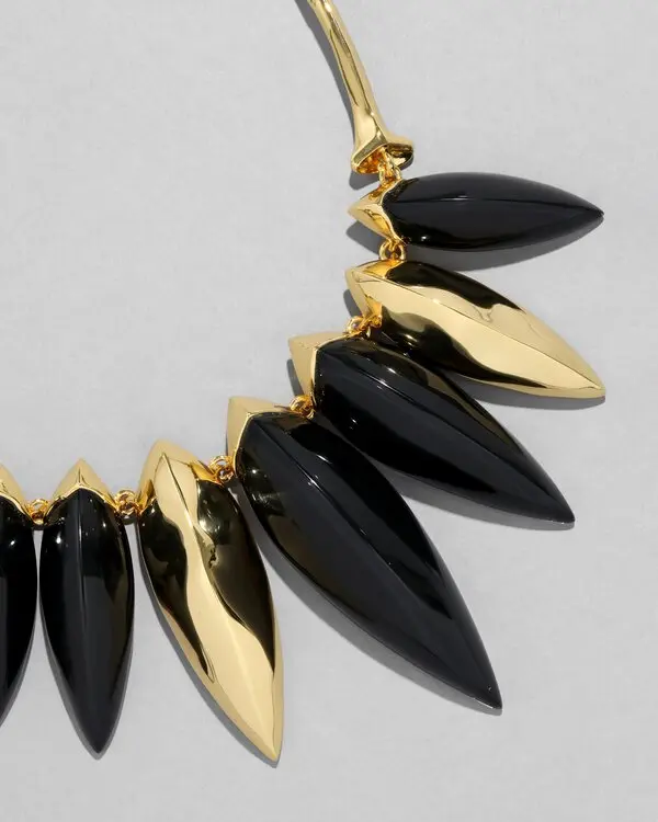 Alexis Bittar Lucite Armor Bib Necklace