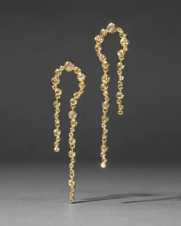 Alexis Bittar Asterales Arched Long Earrings