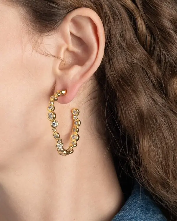 Alexis Bittar Asterales Hoop Earrings - Gold