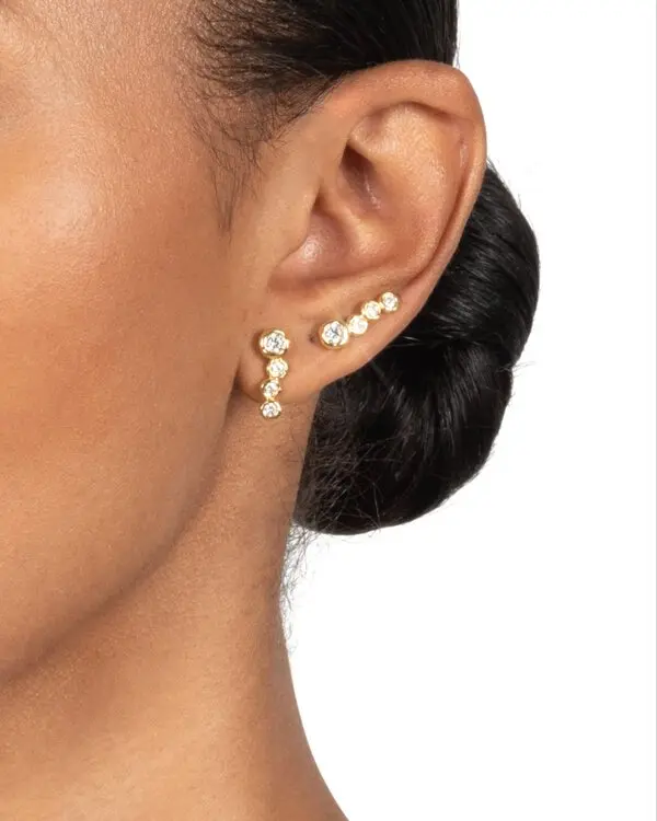 Alexis Bittar Asterales Bar Earrings - Gold