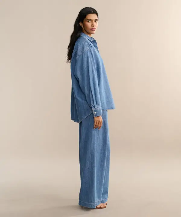 Jenni Kayne Denim Newport Trouser - Blue