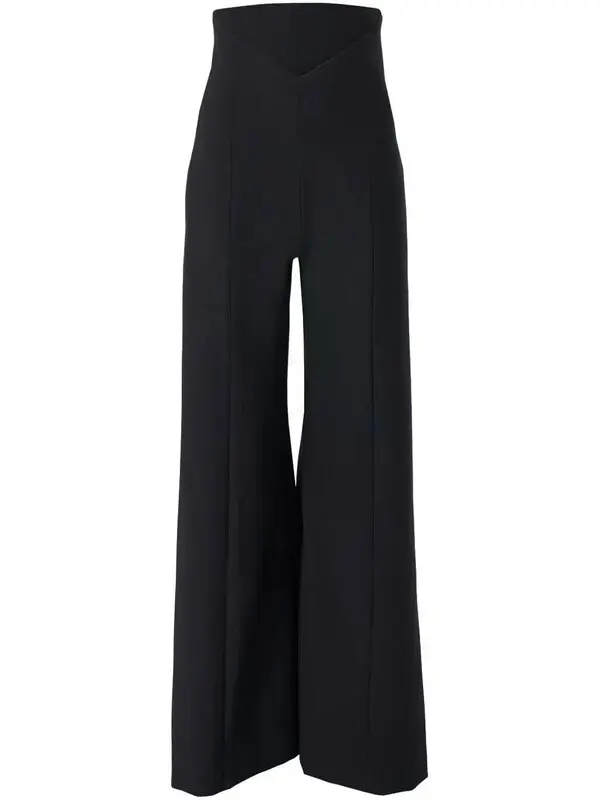 Carolina Herrera V-waist Wide-leg Pants