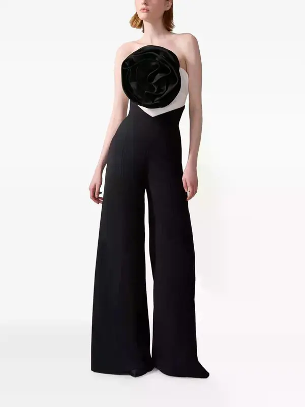 Carolina Herrera V-waist Wide-leg Pants