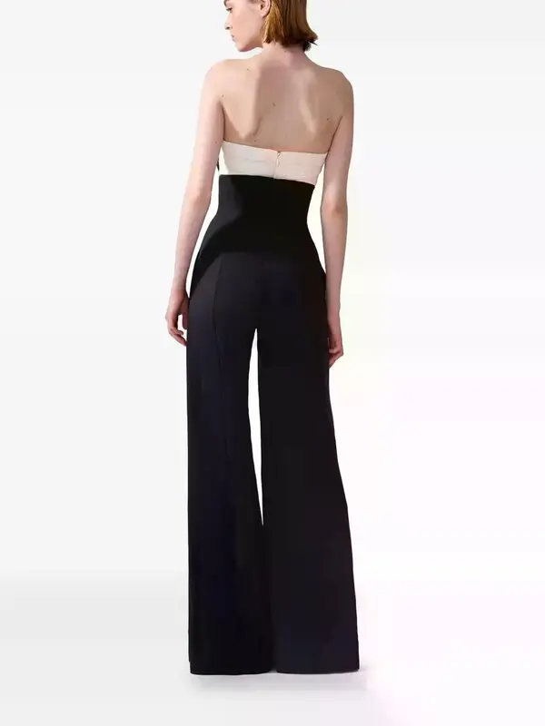 Carolina Herrera V-waist Wide-leg Pants