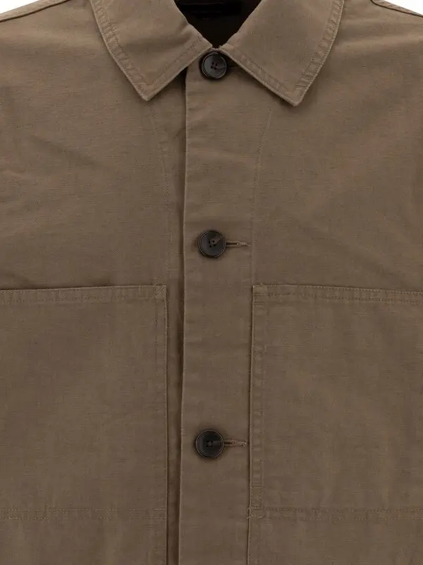 VIN CE. Cotton And Linen Utility Jacket