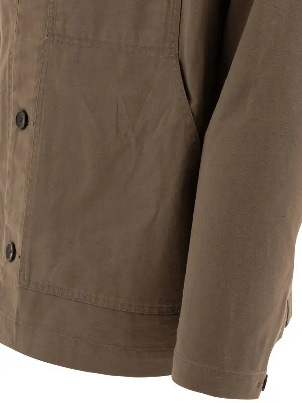VIN CE. Cotton And Linen Utility Jacket