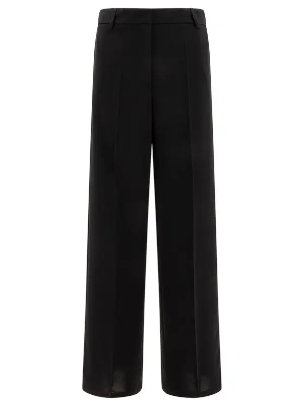 F.IT Solid Color Regular Fit Trousers