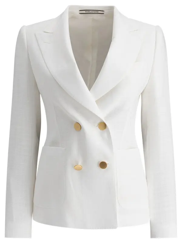 Tagliatore Double-breasted Blazer - White