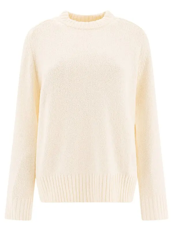 LOULOU STUDIO Canillo Crewneck Sweater - White