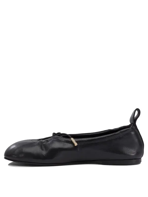 ALOHAS Leather Ballerinas - Black