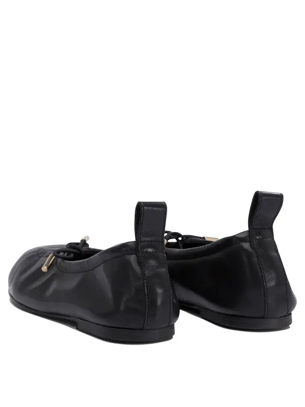 ALOHAS Leather Ballerinas - Black