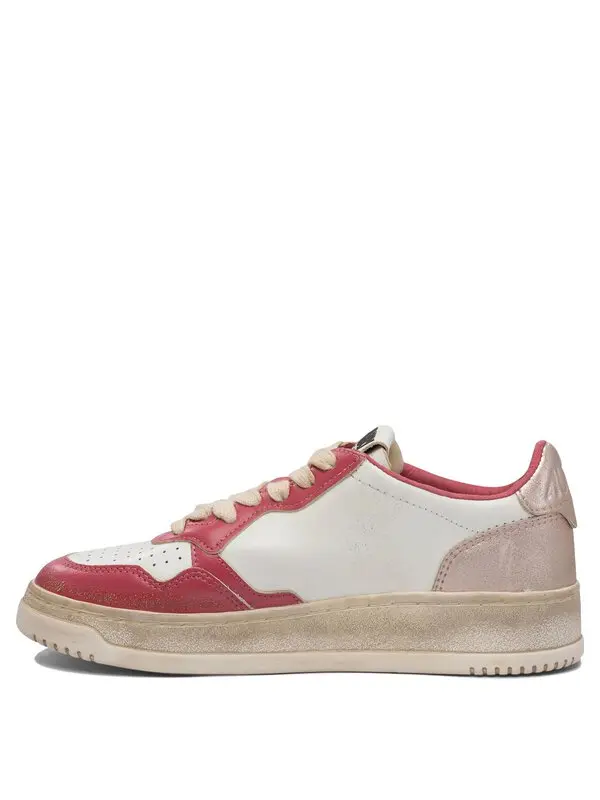 AUTRY Leather Sneakers - Red