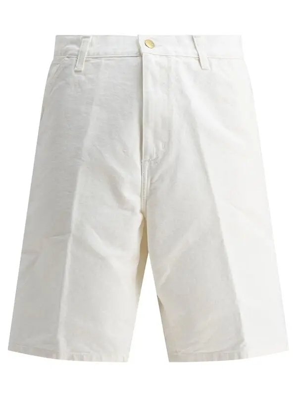 Carhartt Work In Progress Single Knee Shorts - White
