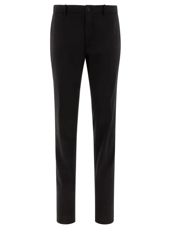 Incotex Tailored Wool-blend Trousers - Black